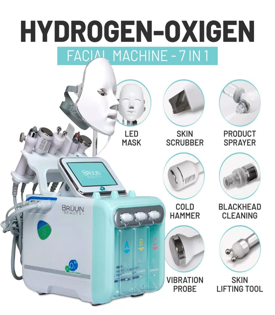Reinsho 7 in 1 Hydro Dermabrasion Hydrogen Oxygen Facial Machine – Reinsho